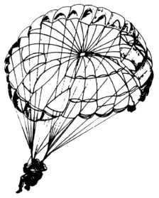 Parachute Drawing Art - Drawing Skill