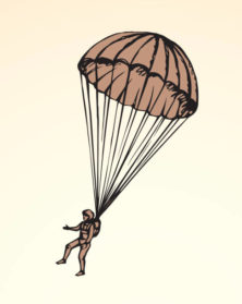 Parachute Drawing Picture - Drawing Skill