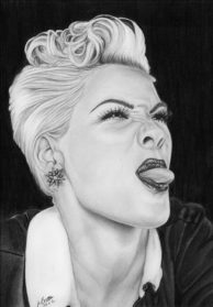 Pink Art Drawing - Drawing Skill