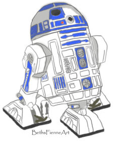 R2 D2 Drawing Beautiful Image - Drawing Skill