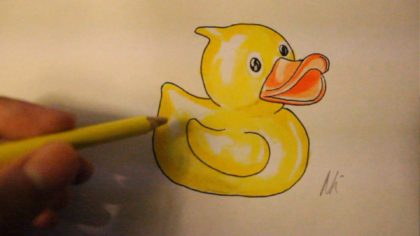 Rubber Duck Drawing Picture - Drawing Skill