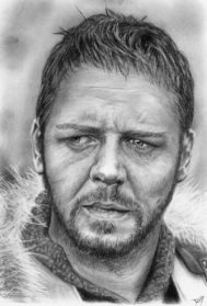 Russell Crowe Drawing Amazing - Drawing Skill