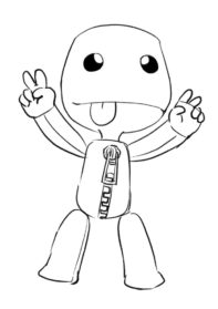 Sackboy Art Drawing - Drawing Skill
