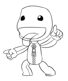 Sackboy Drawing Art - Drawing Skill