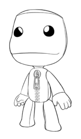Sackboy Drawing Picture - Drawing Skill