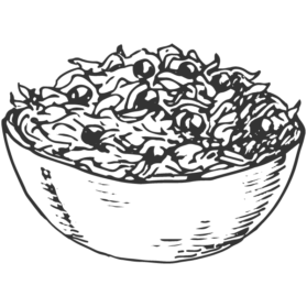 Salad Picture Drawing - Drawing Skill