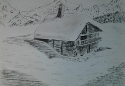 Snow Drawing Realistic - Drawing Skill