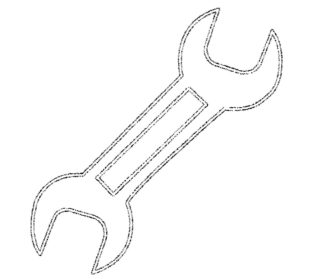 Spanner Drawing Pic - Drawing Skill