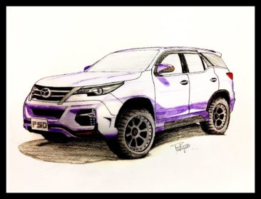 Toyota Drawing Best - Drawing Skill