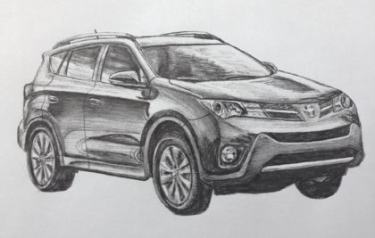 Toyota Drawing Pics - Drawing Skill