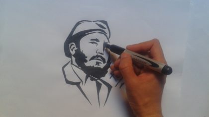 Fidel Castro Drawing Best - Drawing Skill