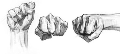 Fist Drawing Beautiful Image - Drawing Skill
