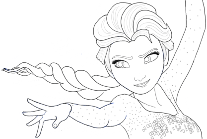 Frozen Easy Drawing - Drawing Skill