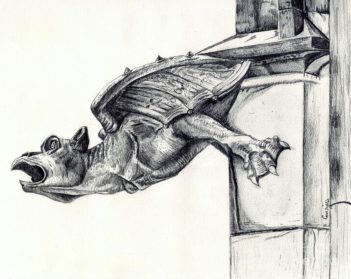 Gargoyle Drawing Amazing - Drawing Skill
