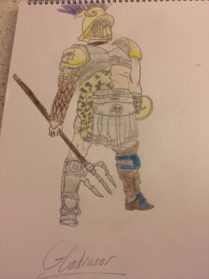 Gladiator Drawing Sketch - Drawing Skill