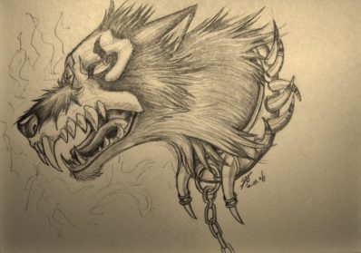 Hellhound Drawing Image - Drawing Skill