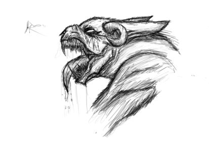 Hellhound Drawing Pics - Drawing Skill