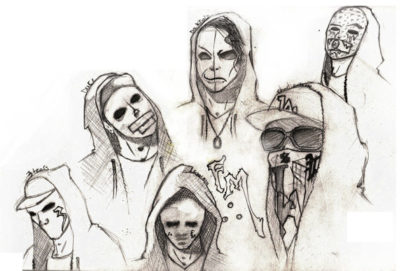 Hollywood Undead Drawing Art - Drawing Skill