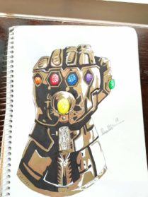 Infinity Gauntlet Drawing Amazing - Drawing Skill