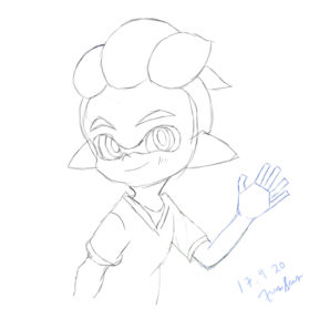 Inkling Boy Splatoon Drawing Image - Drawing Skill