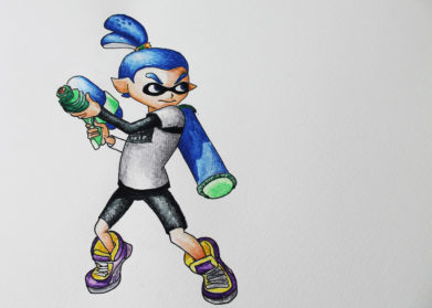 Inkling Boy Splatoon Drawing Pic - Drawing Skill