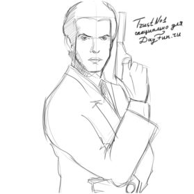 James Bond Drawing - Drawing Skill