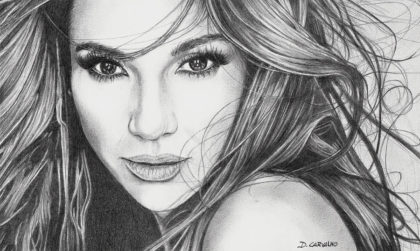 Jennifer Lopez Drawing Images - Drawing Skill