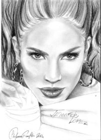 Jennifer Lopez Drawing Pics - Drawing Skill