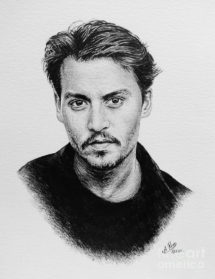 Johnny Depp Drawing Beautiful Image - Drawing Skill