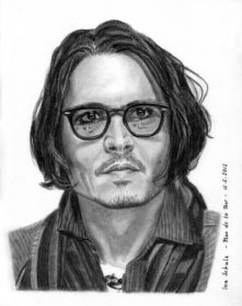 Johnny Depp Drawing High-Quality - Drawing Skill
