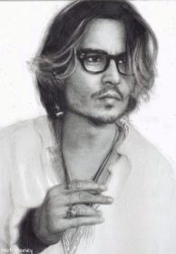 Johnny Depp Drawing Pic - Drawing Skill