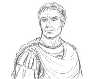 Julius Caesar Drawing Image - Drawing Skill