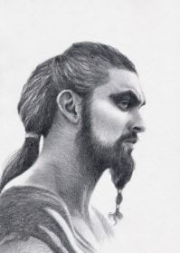 Khal Drogo Drawing Sketch - Drawing Skill