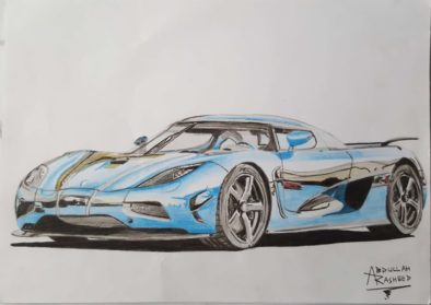 Koenigsegg Drawing High-Quality - Drawing Skill