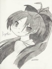 Kyoko Sakura Drawing Amazing - Drawing Skill