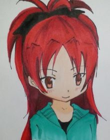 Kyoko Sakura Drawing Beautiful Image - Drawing Skill