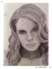 Lana Del Rey Art Drawing - Drawing Skill
