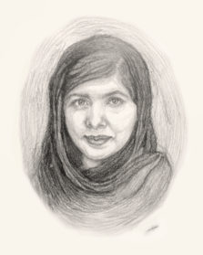 Malala Yousafzai Art Drawing - Drawing Skill