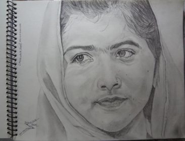 Malala Yousafzai Drawing High-Quality - Drawing Skill