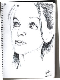 Mena Suvari Drawing Art - Drawing Skill