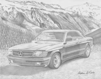 Mercedes Benz Drawing Pics - Drawing Skill