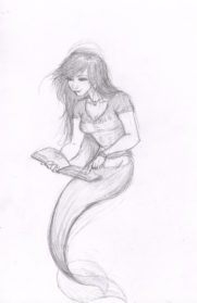 Mermaid Girl Drawing Sketch - Drawing Skill