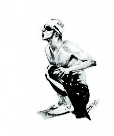 Michael Phelps Drawing Best - Drawing Skill