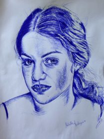 Michelle Rodriguez Drawing Pic - Drawing Skill