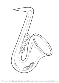 Music Outline Drawing Picture - Drawing Skill