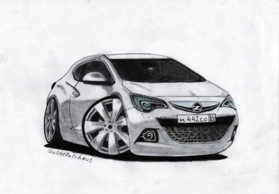 Opel Drawing Creative Art - Drawing Skill