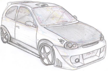 Opel Drawing Photo - Drawing Skill