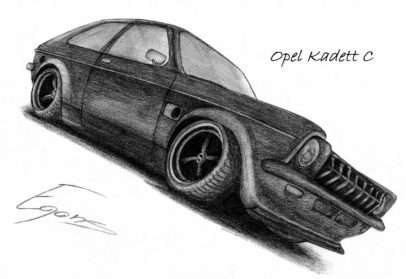 Opel Drawing Sketch - Drawing Skill