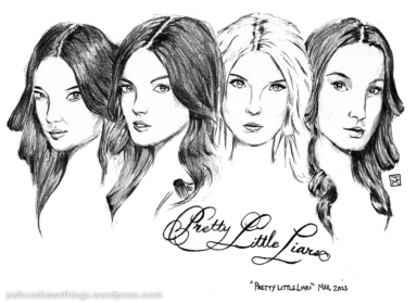 Pretty Little Liars Drawing Beautiful Image - Drawing Skill