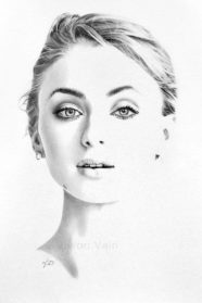 Sophie Turner Drawing - Drawing Skill